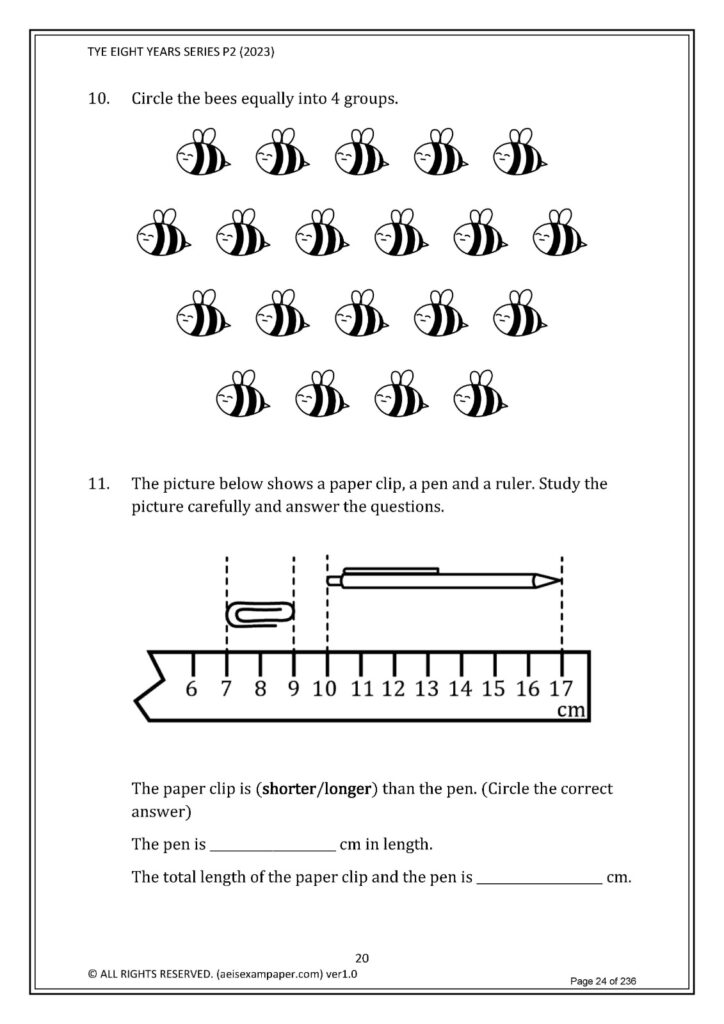 AEIS Exam Paper P2 (8 Years Series) Past Year - AEIS Exam Paper
