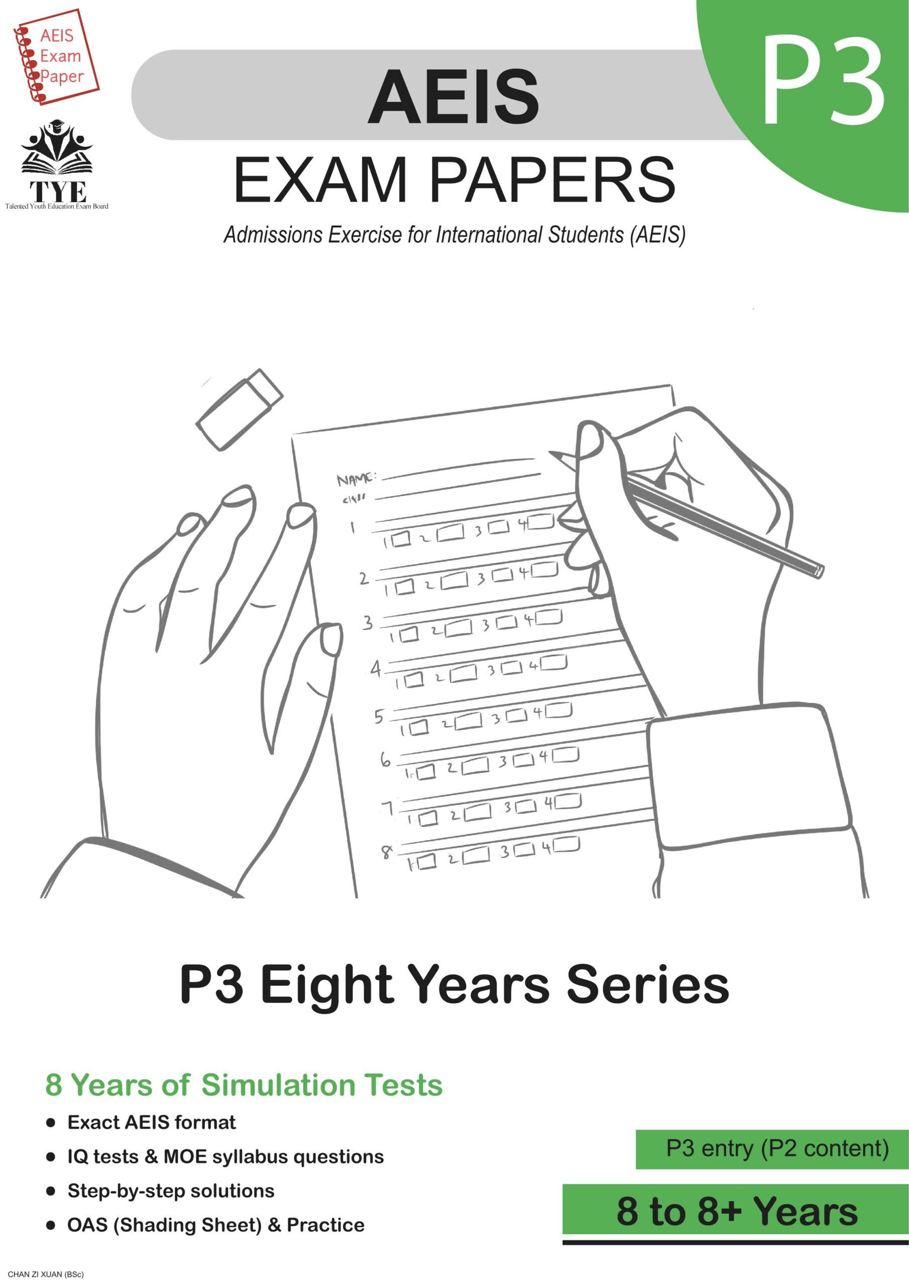 AEIS Exam Paper P3 (2016 - 2023) Past Year - AEIS Exam Paper