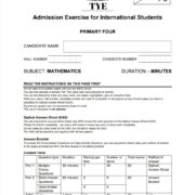 AEIS Exam Paper P2 Past Year - AEIS Exam Paper