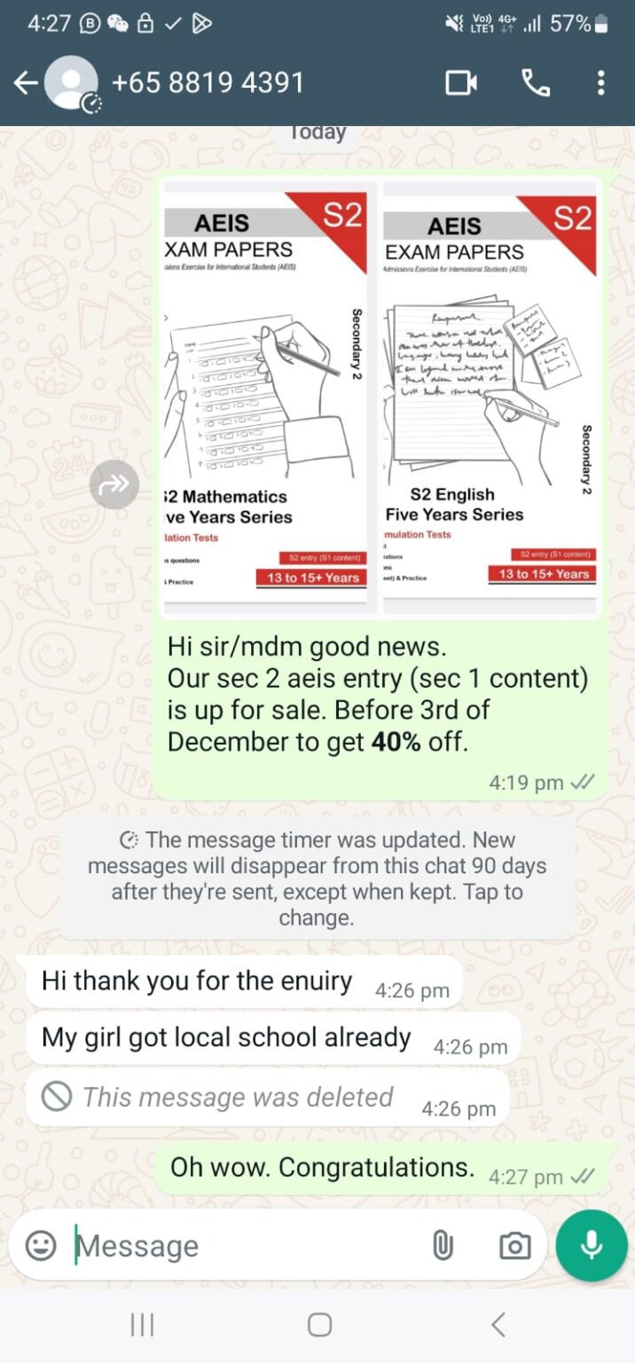 AEIS Exam Papers 2025 Singapore Latest Format in PDF